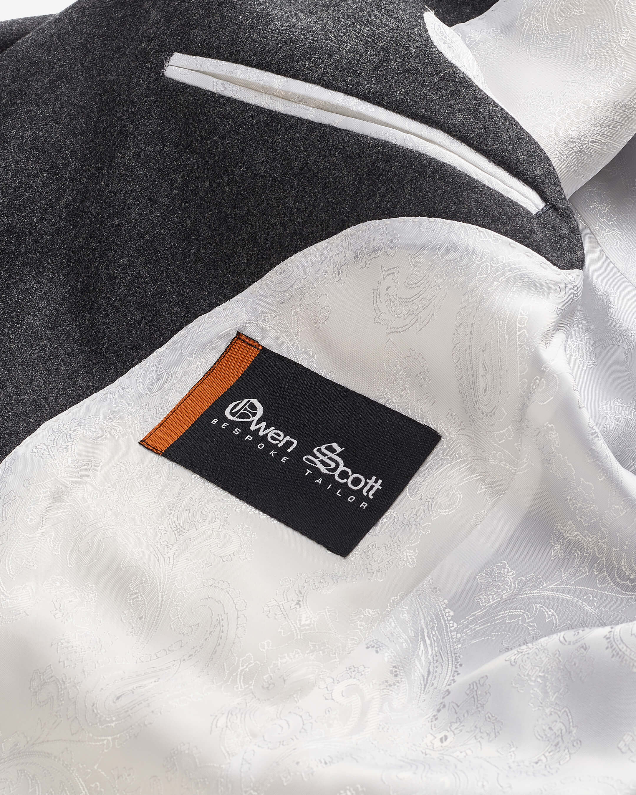 Charcoal Flannel Jacket – Owen Scott Bespoke