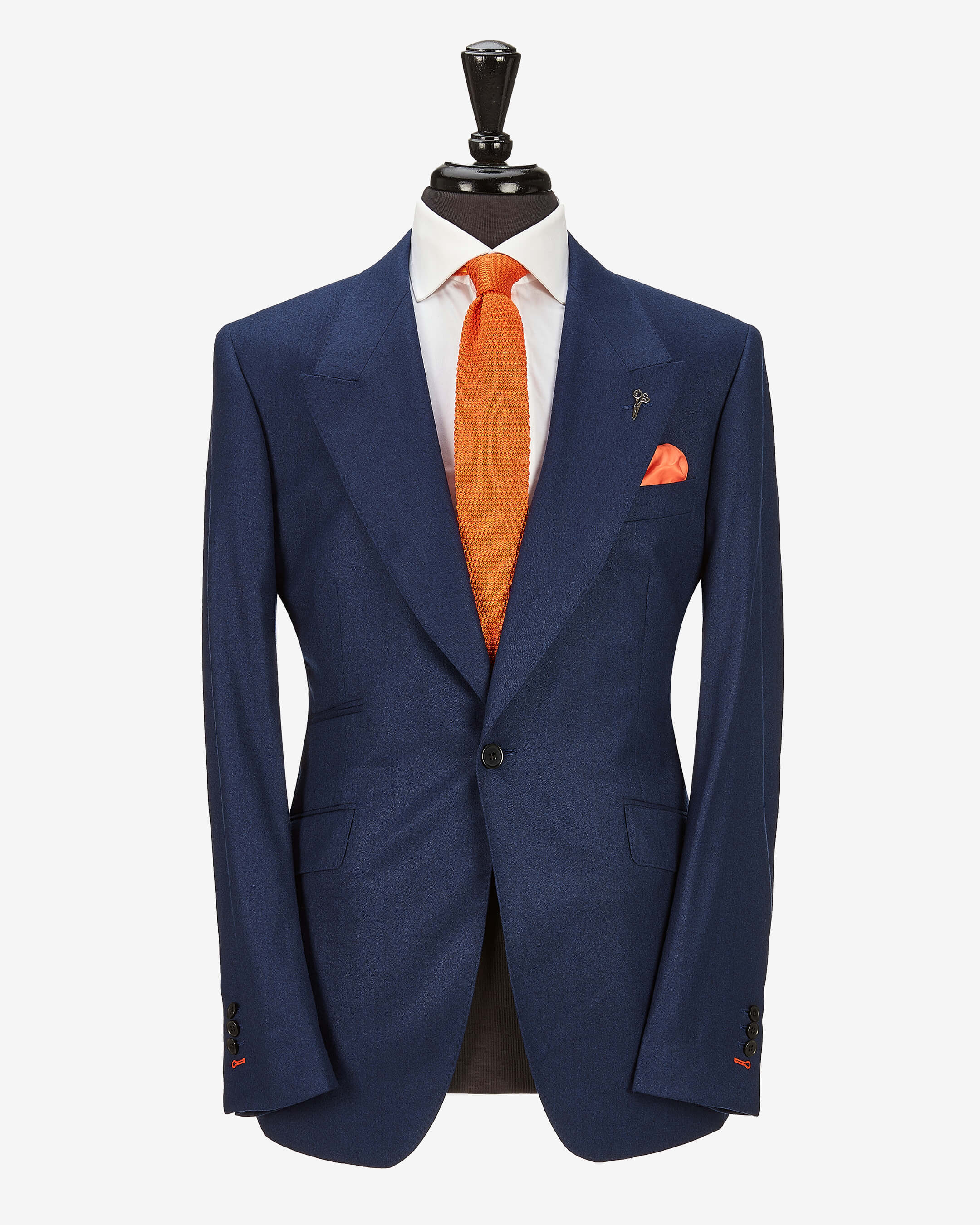 French Blue Flannel Jacket – Owen Scott Bespoke