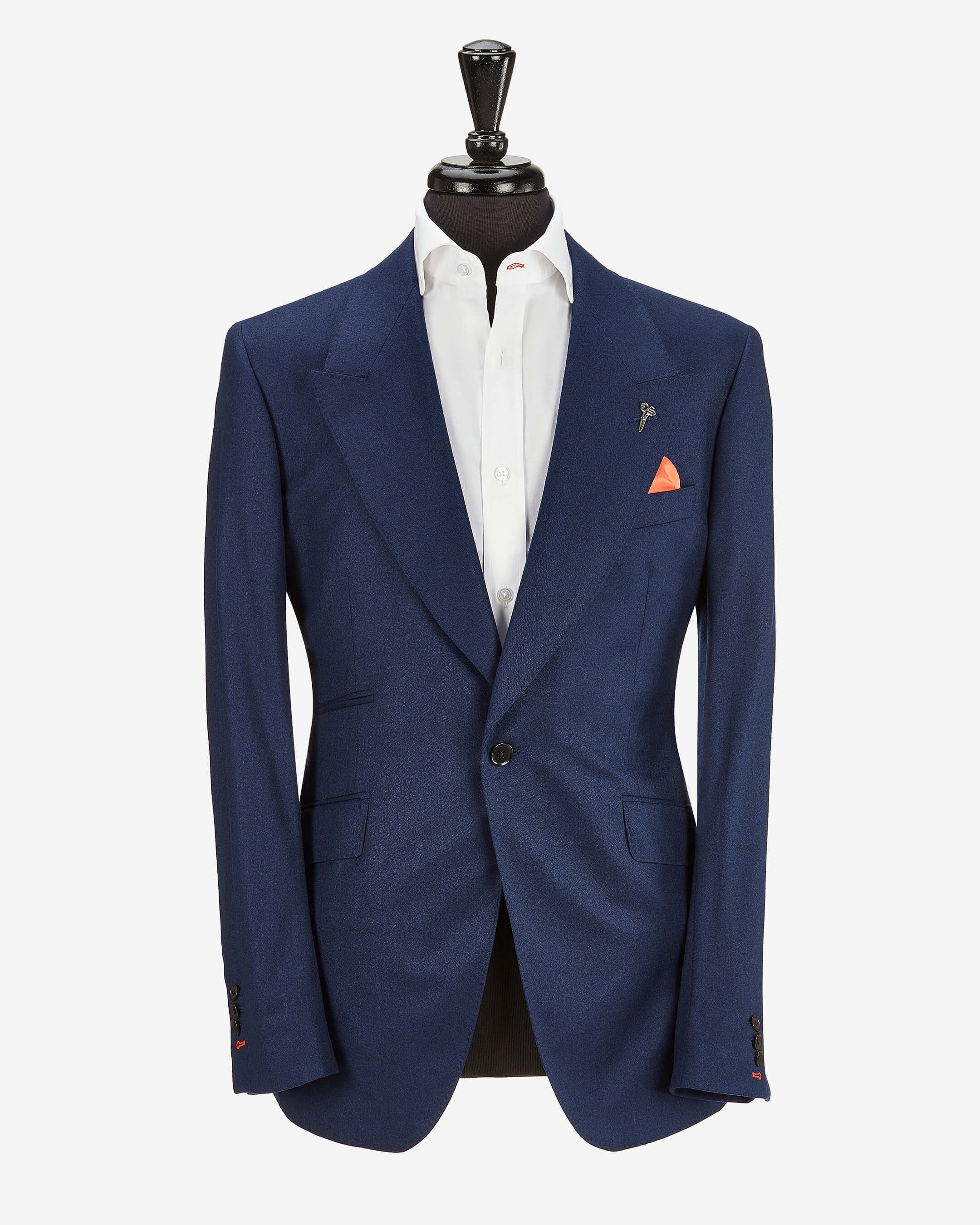 French Blue Flannel Jacket – Owen Scott Bespoke