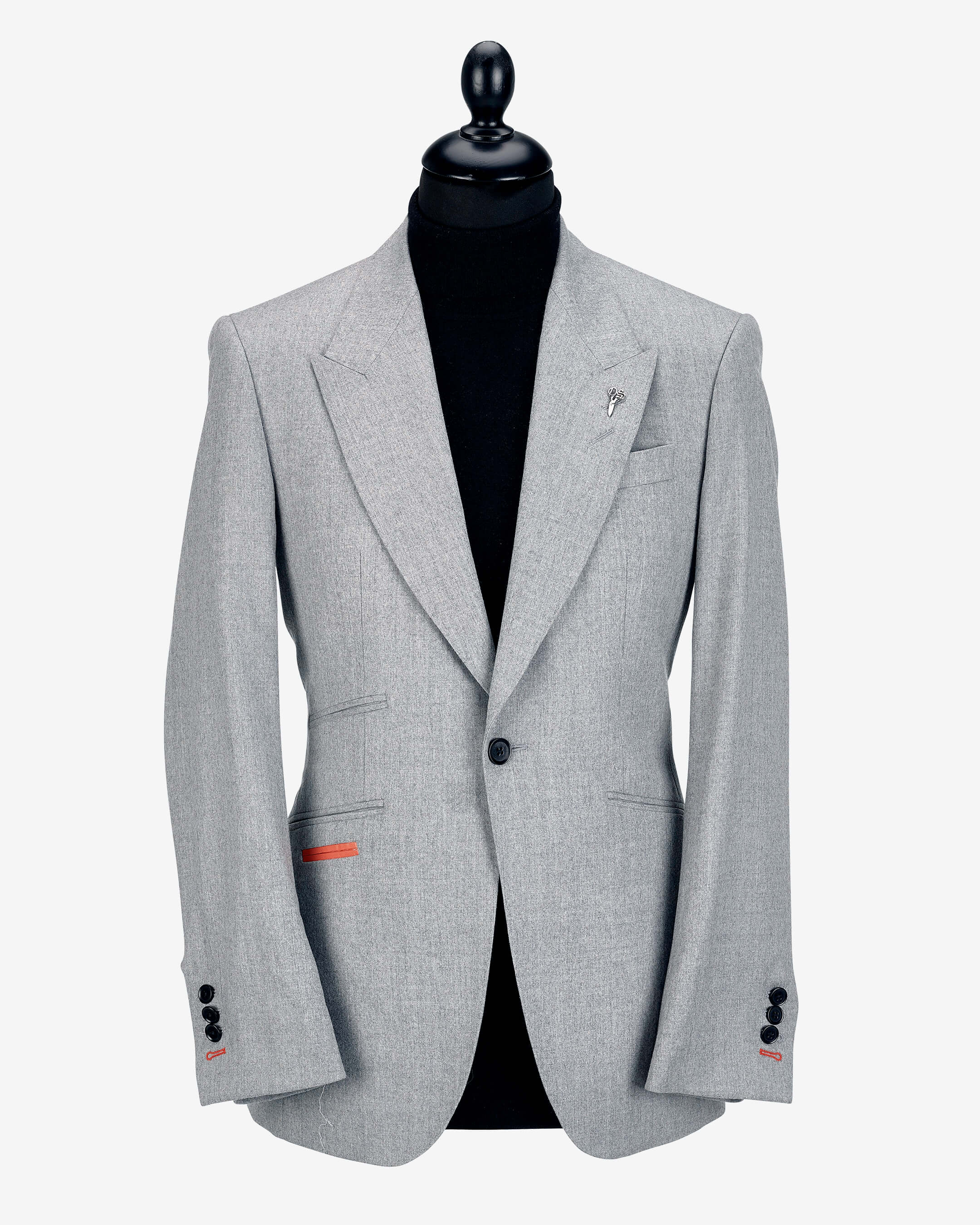 Light Grey Flannel Jacket – Owen Scott Bespoke