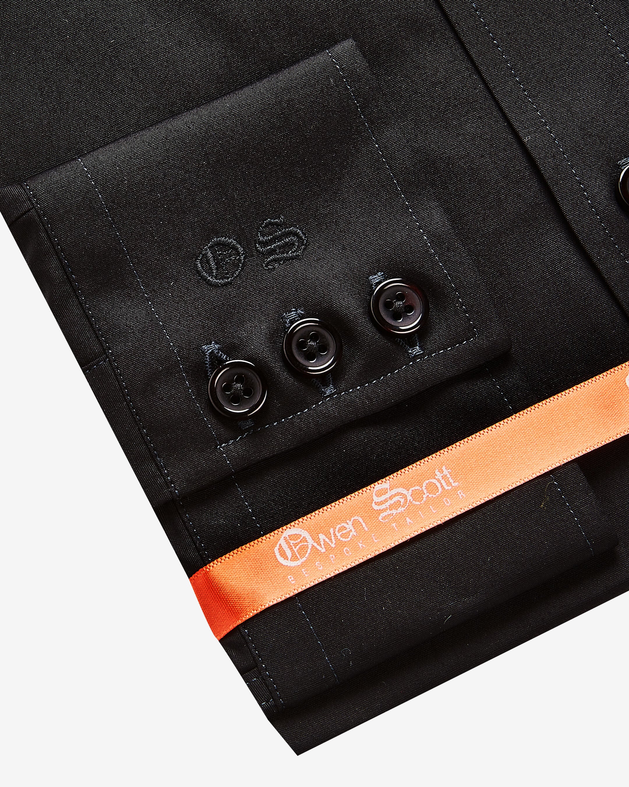 Men's Black Tailored Fit Shirt | Men's Shirts | OwenScott – Owen Scott ...