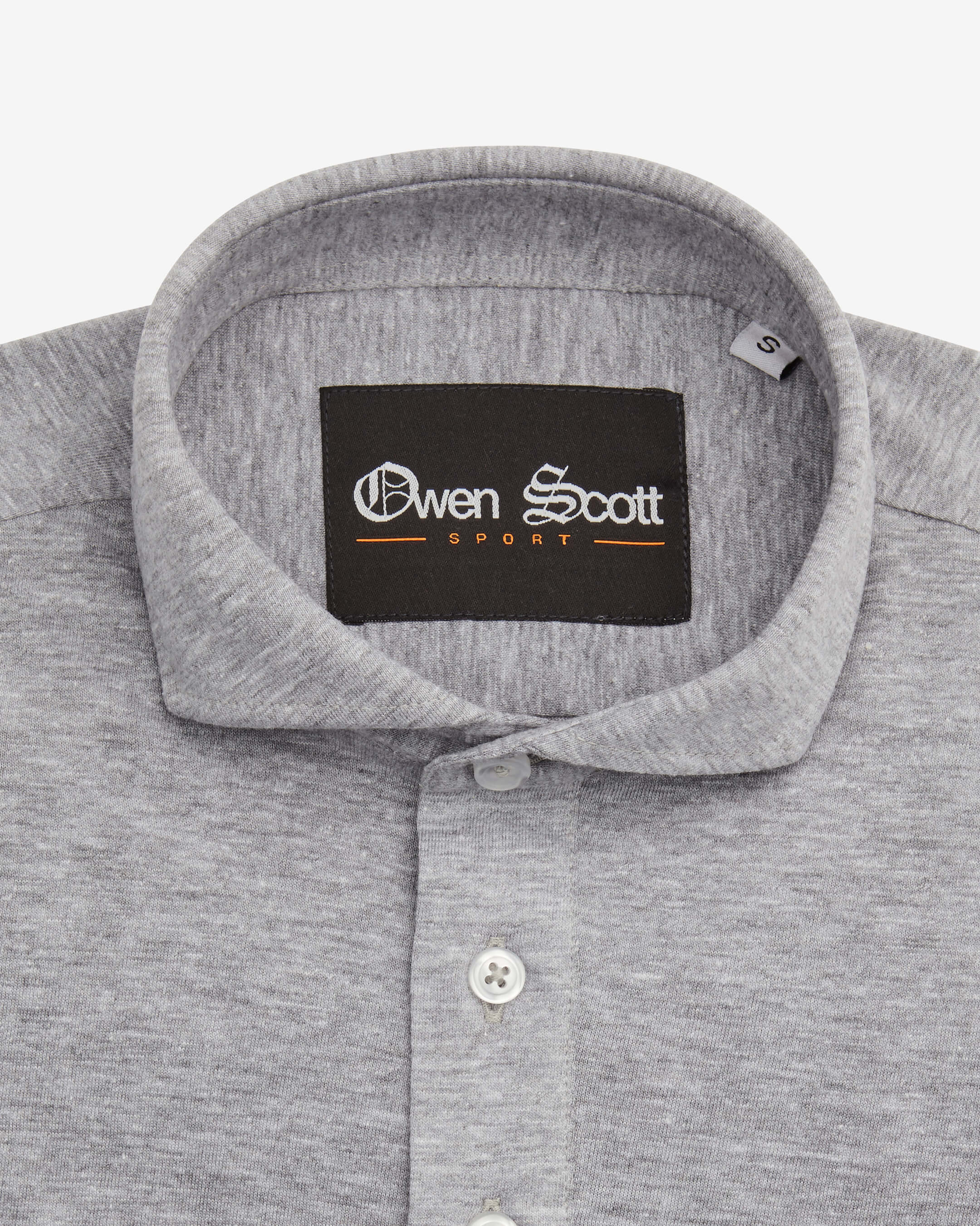 Men's Grey Long Sleeve Polo | OS Sport | OwenScott – Owen Scott Bespoke